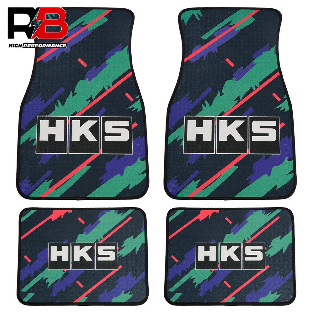 HKS RECARO LE MANS Confetti Fabric Mat Rug Carpet Anti-Slip Plush floor ...