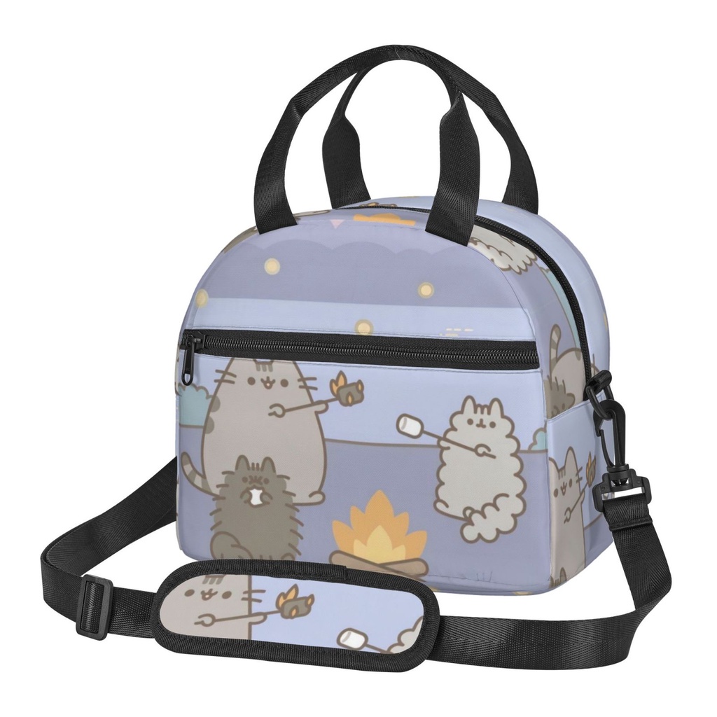 Pusheen The Cat Lunch Bag Reusable Insulated Cooler Water Resistant ...