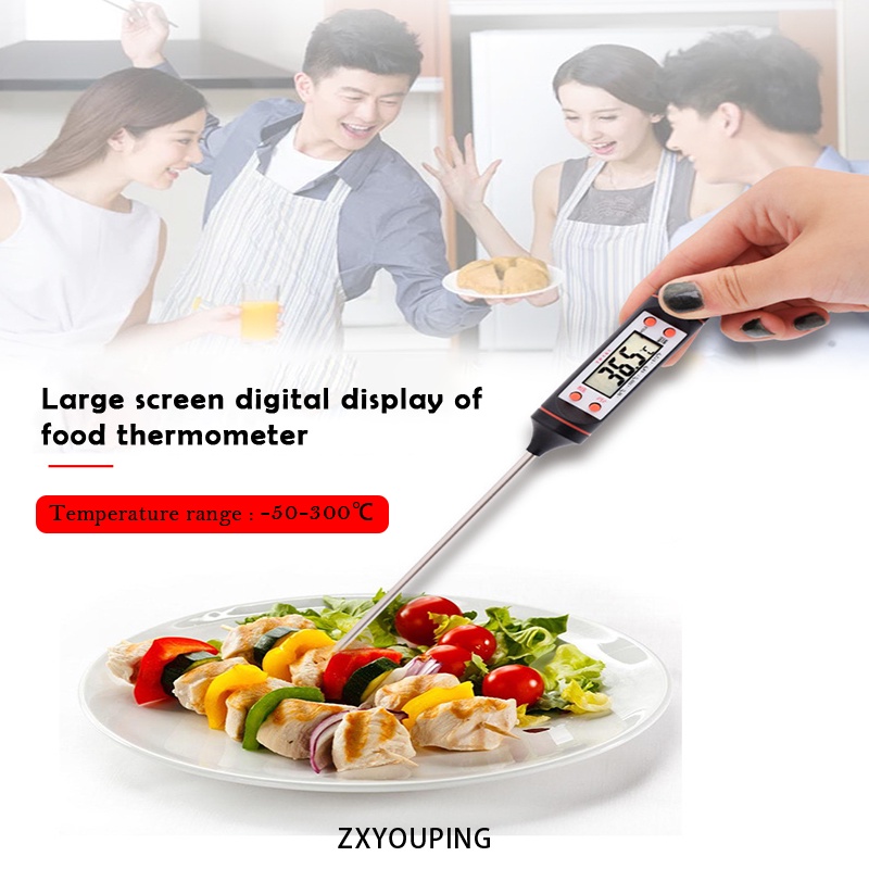 Electronic Digital Thermometer Cooking Food Temperature Sensor ...