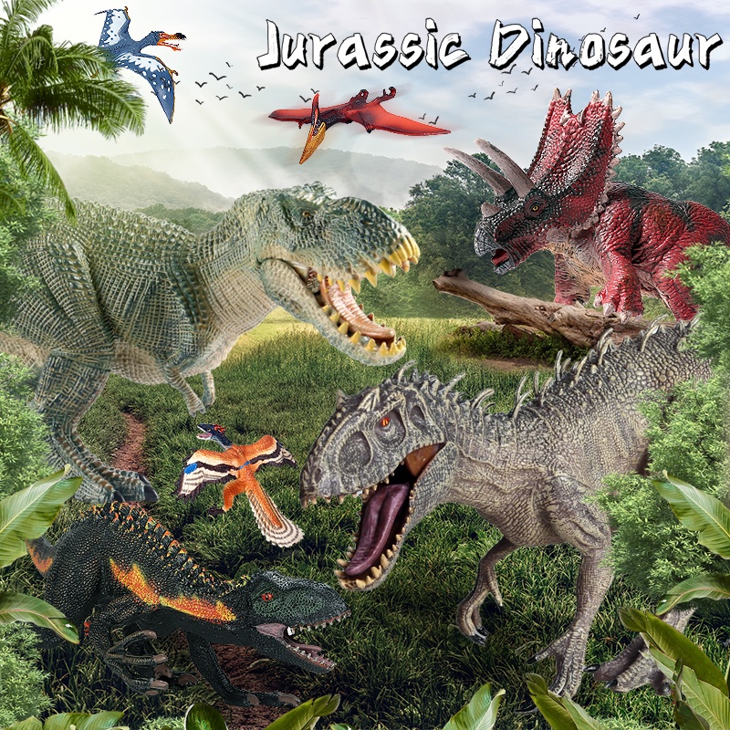 Jurassic Dinosaurs World T-Rex T-REX Pterodactyl Velociraptor ... Jurassic Dinosaurs World T-Rex T-REX Pterodactyl Velociraptor ...