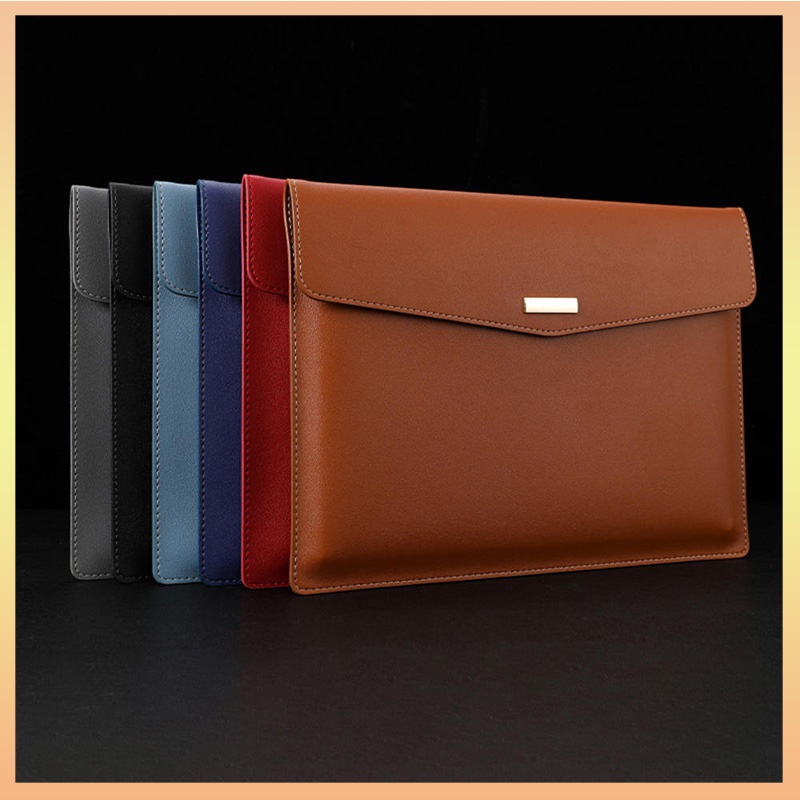 A4 Business Leather File Bag Large-capacity PVC Waterproof Storage Bag ...