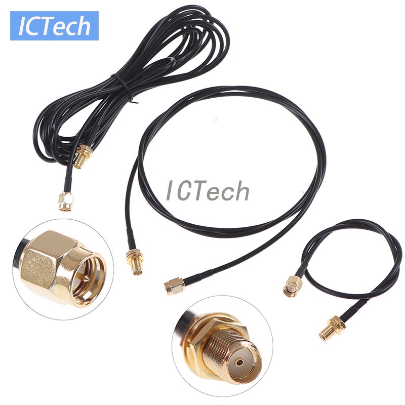 RG174 Cable GPRS 3G WIFI 4G GSM Antenna Male Female SMA Extension Cable ...
