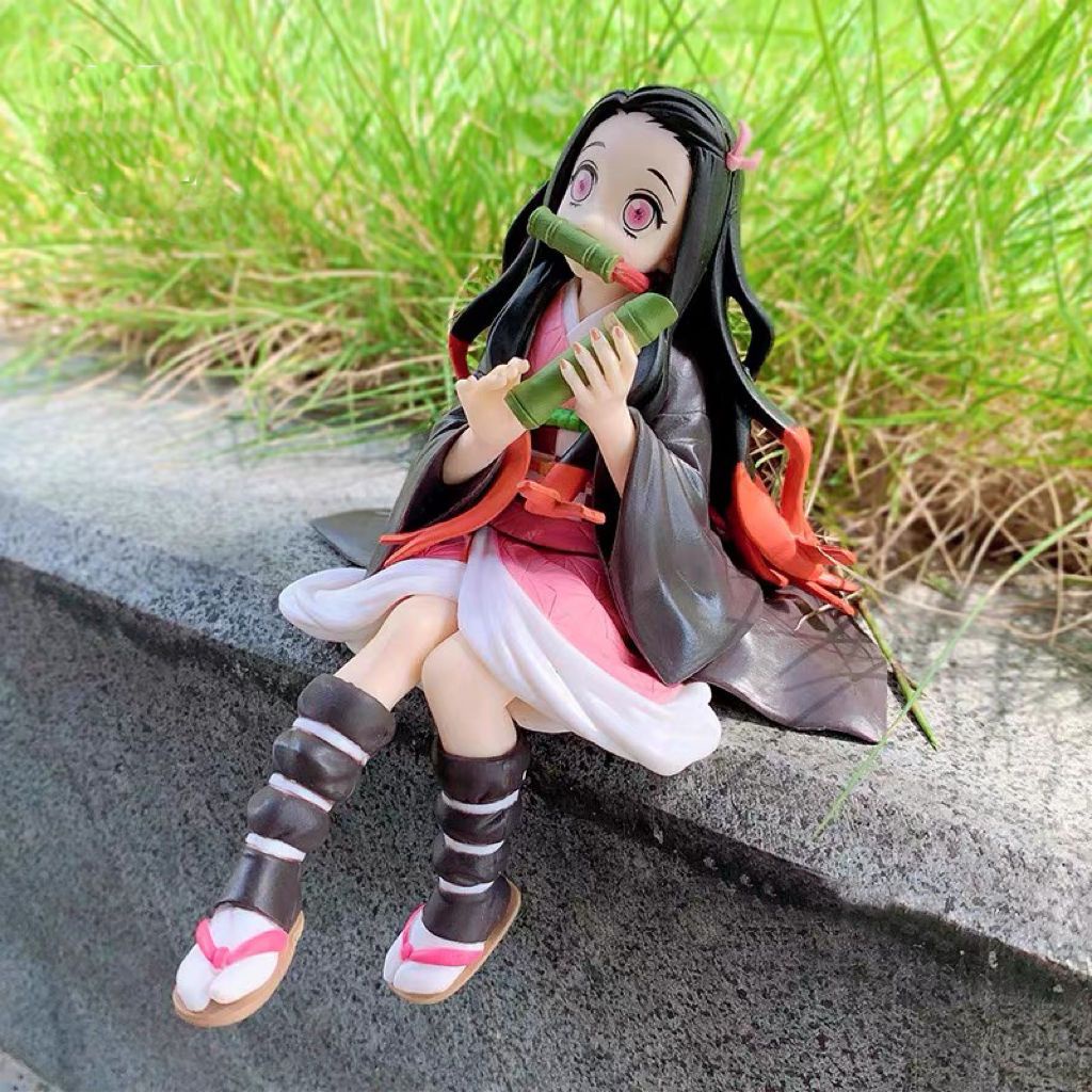 Demon Slayer Anime Character Model Kitchen Gate Rice Ball Nezuko Doll ...