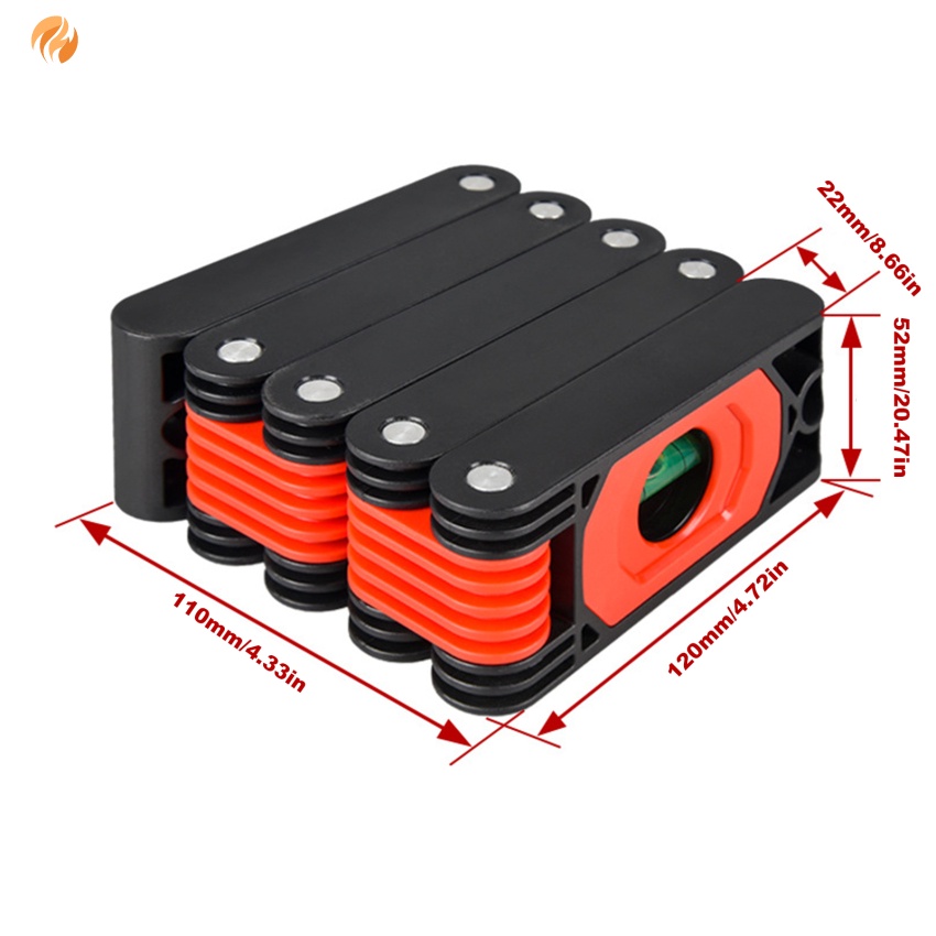 Multi-Function Foldable Level Meter 28 Inch Multi-Angle Measurement Woodworking Tools Pipes ...