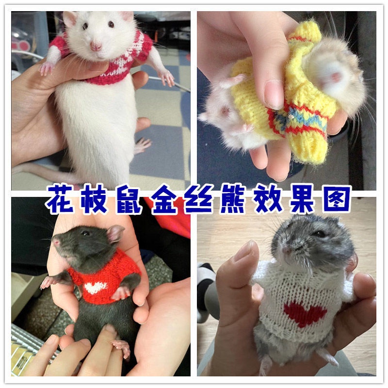 H001 Hamster Clothes Flower Branch Rat Syrian Golden Bear About 15cm ...