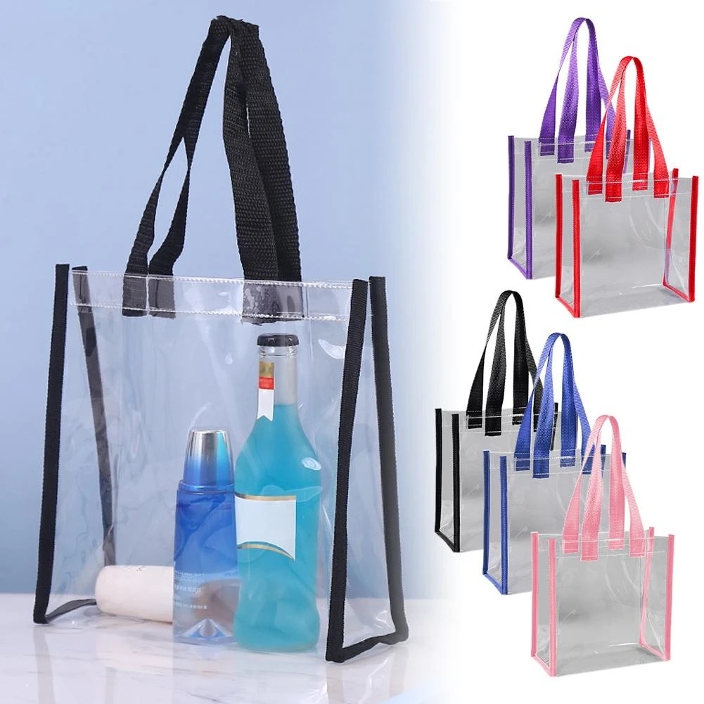 Fashion PVC Transparent Handbag Plastic Lightweight Waterproof Shoulder ...