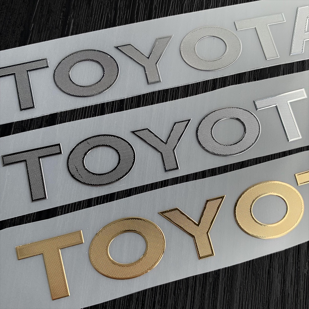 Nickel Toyota Logo Stickers Car Emblem Decal Badge Decals Car ...