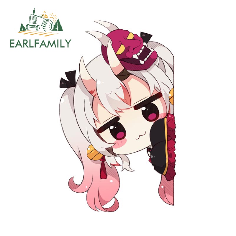 EARLFAMILY 13cm x 7.8cm Hololive Anime Peeking Car Stickers for ...