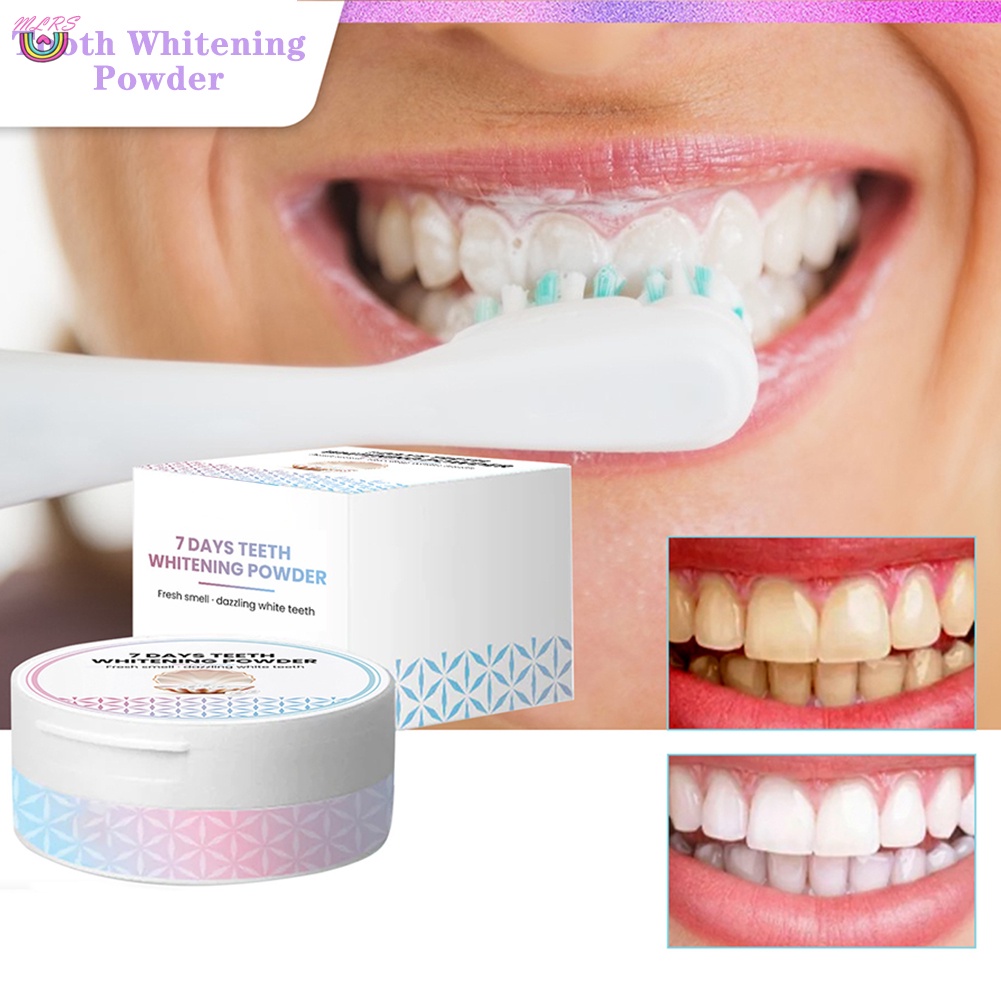 7 Days Tooth Whitening Powder Effective Remove Teeth Stains Cleaning ...
