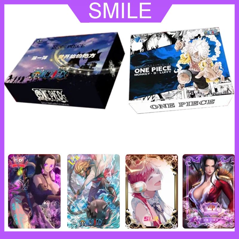 NEW One Piece Box Collection Cards Luffy Monkey Rare Case Booster Anime ...