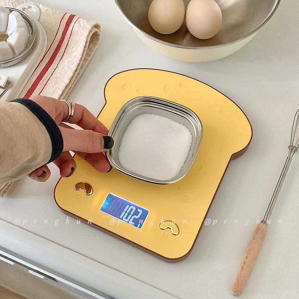 Household Kitchen Scale Toast Shape Food Electronic Scale Precise ...
