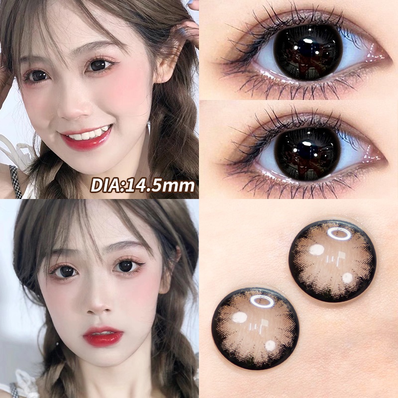 [Spot Sale] YI TONG NIAN 2-piece Set/1 Pair of Colored Contact Lenses ...