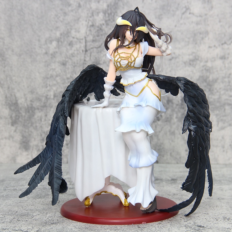 OVERLORD 28cm Figure Dining Table Albedo Sitting Position Anime Figures ...