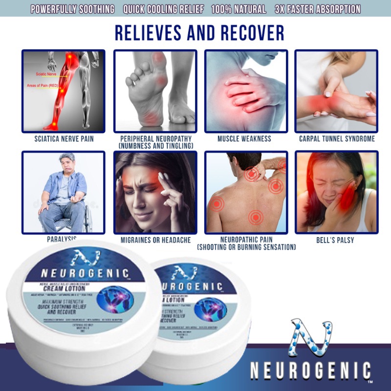 NEUROGENIC CREAM LOTION Rheumatism Cream Arthritis Cream 50g | Shopee ...
