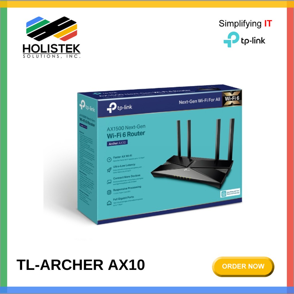 TP-Link Archer AX10 AX1500 Wi-Fi 6 Router (Archer AX10) I Holistek ...