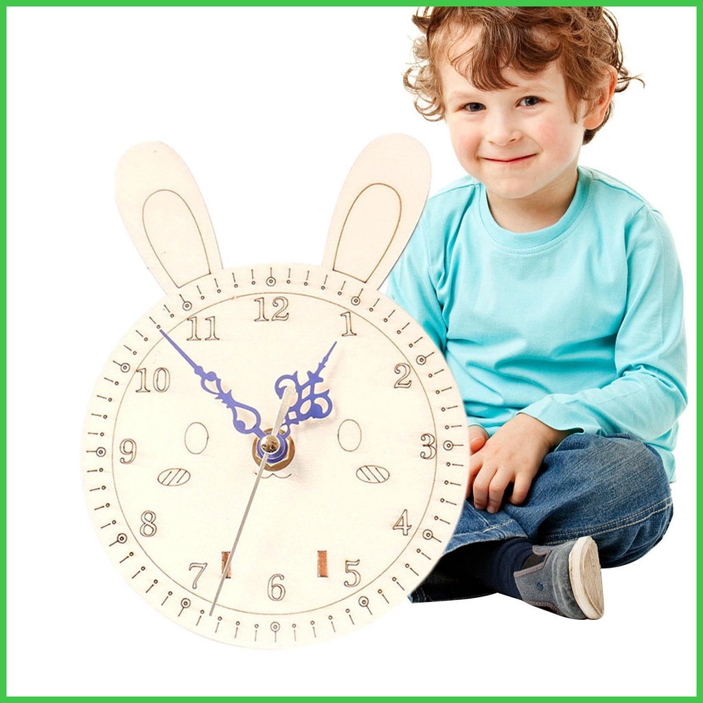 DIY Clock Kit Roundness Clock Pattern DIY Crafts Model Kits for Kids to ...