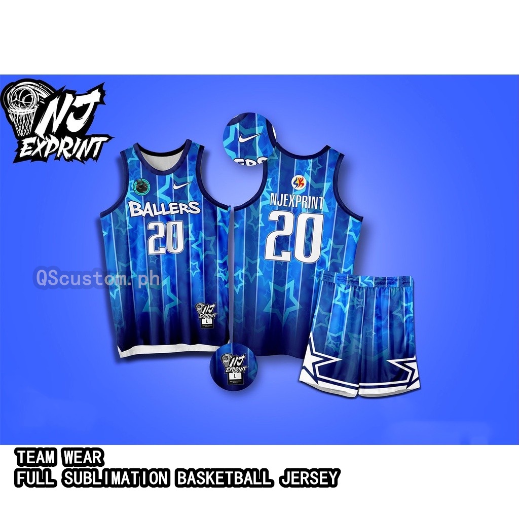 BALLERS Basketball Jersey ALL STAR Concept Design Free Customized Name ...