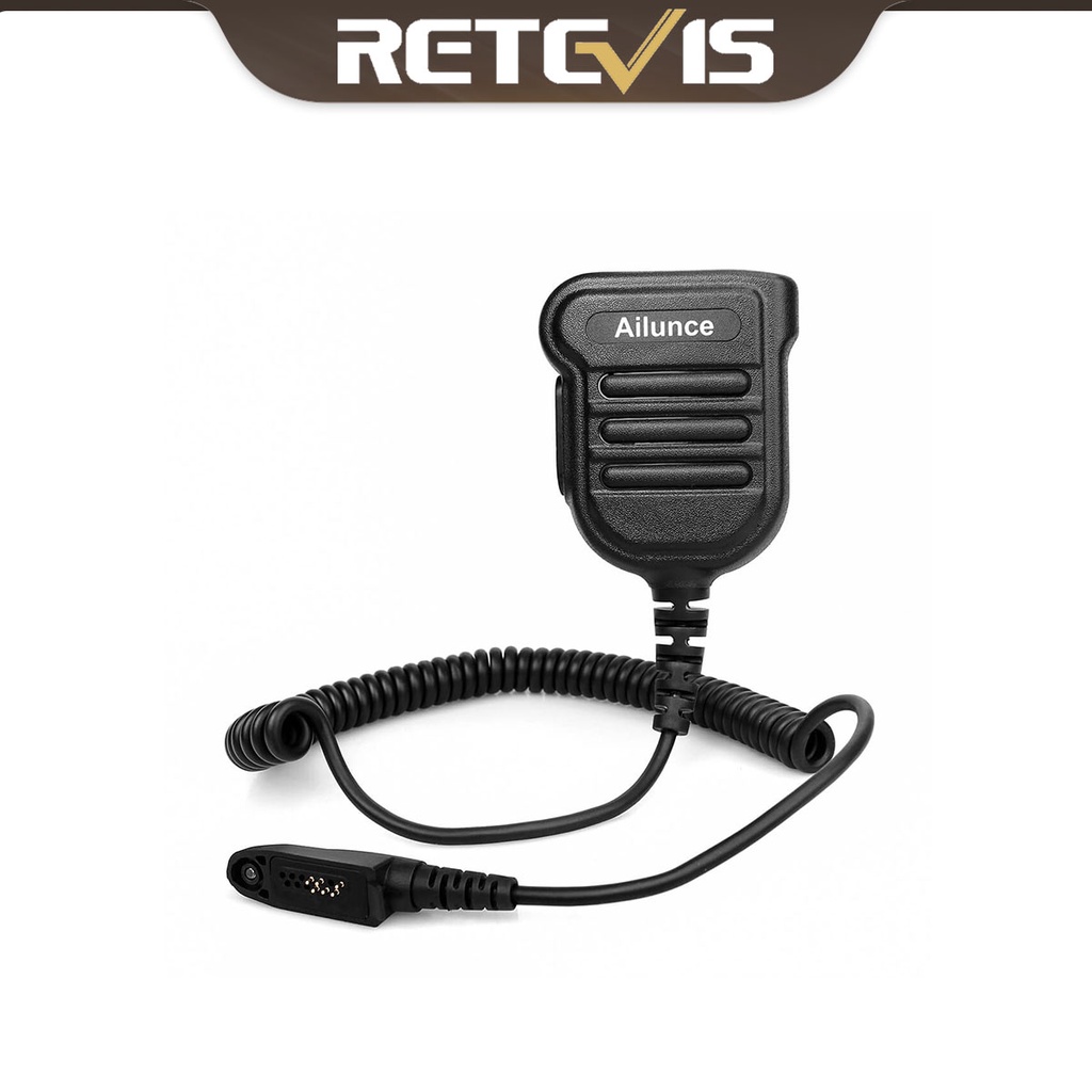 Retevis Radio Microphone Original Shoulder Speaker Mic for Ailunce ...