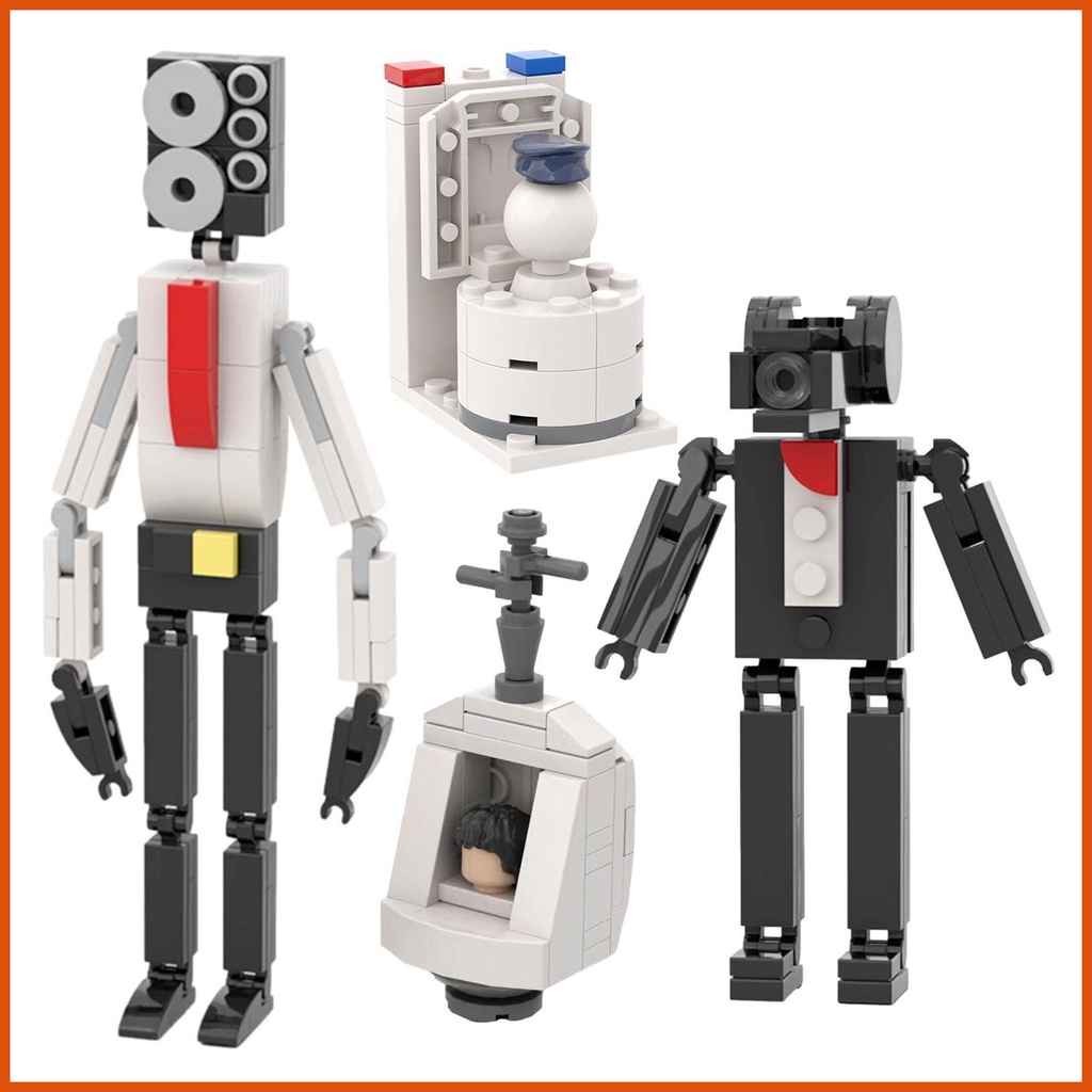 Skibidi Toilet Building Blocks Educational DIY Game Character Assembly ...