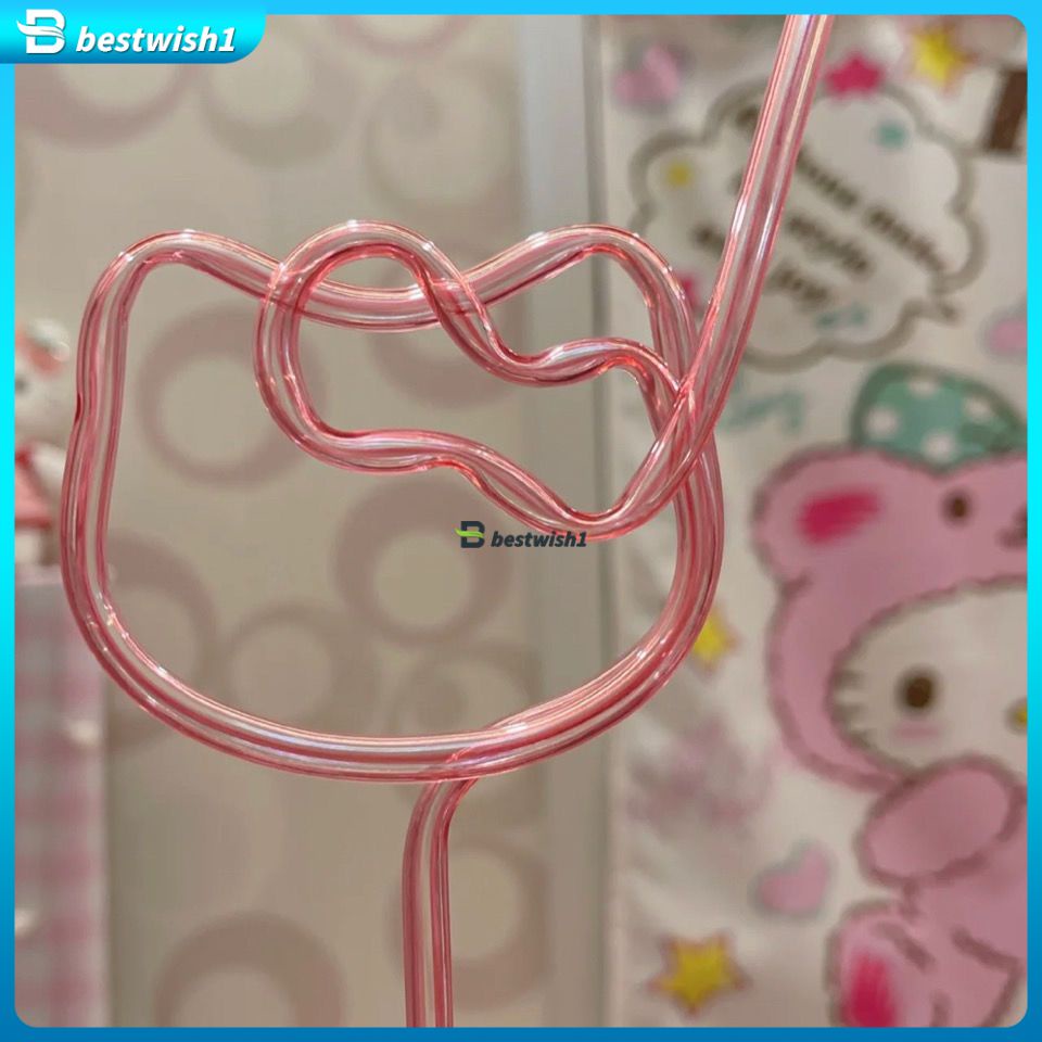 Kawaii Sanrio Hello Kitty Straw Cute Reusable Straw Juice Straw for ...