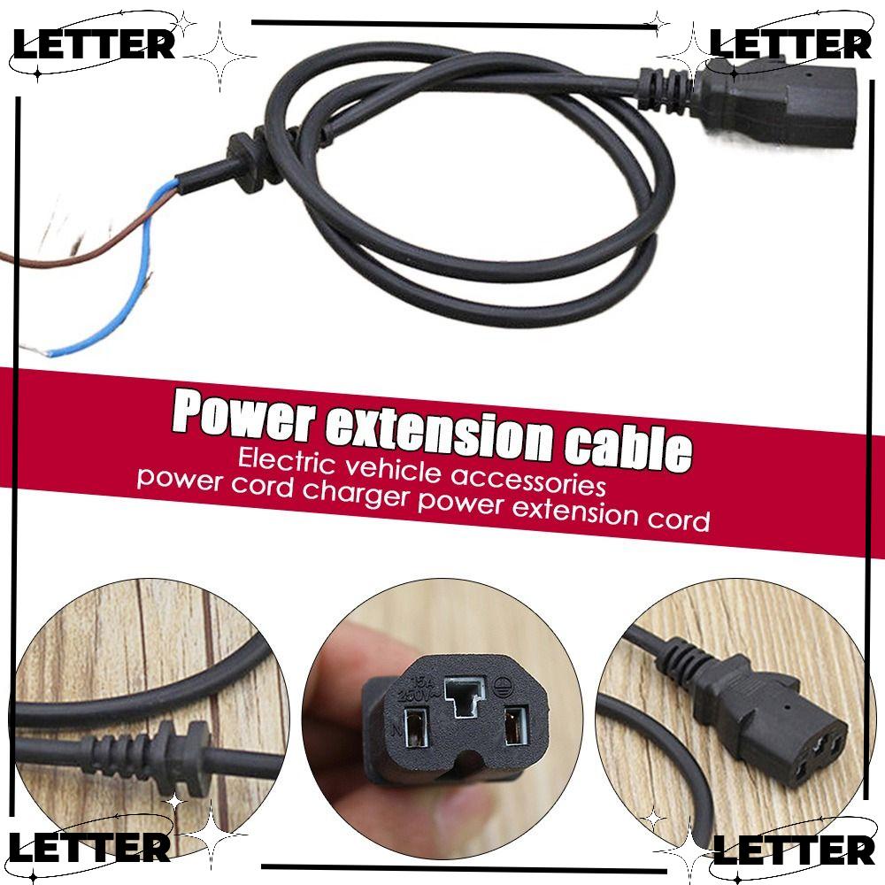 LET E-Bike Motor Cable Black Power Cord Charger For E-bike Accessory ...