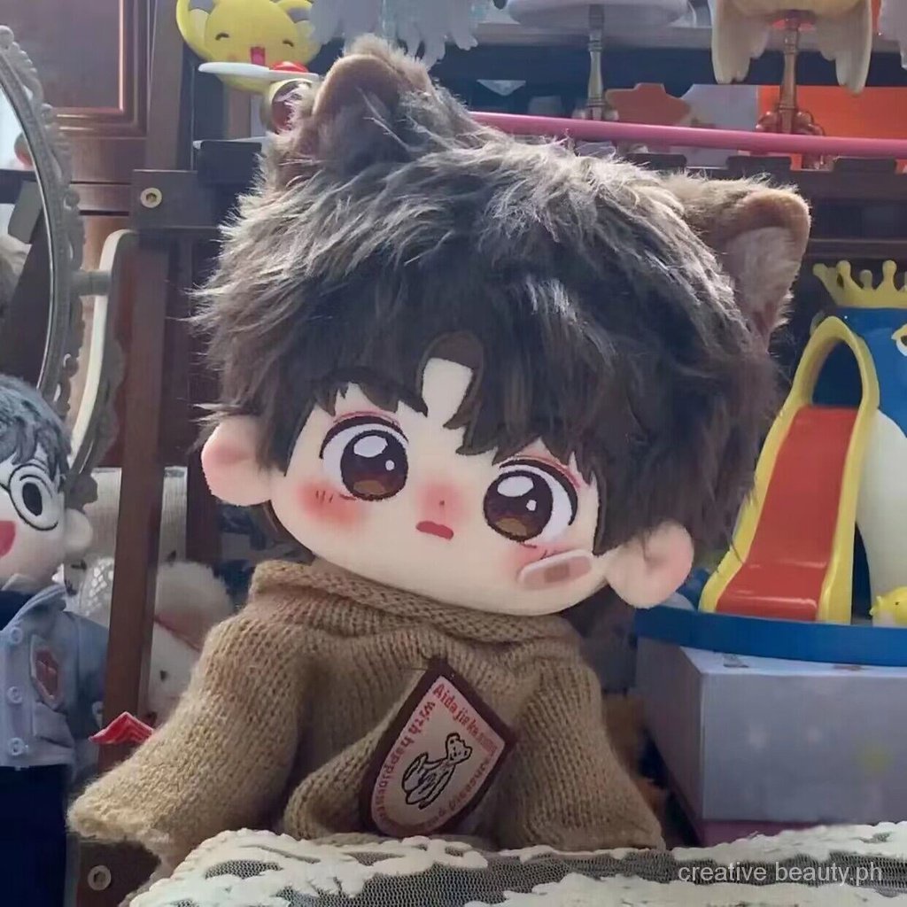 Spot dull Wolf 20cm cute handsome plush doll can be changed doll doll ...