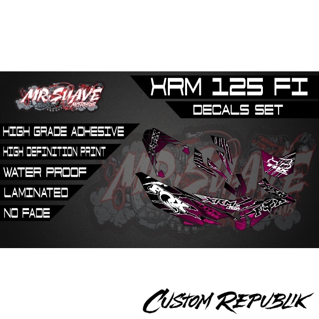 Honda XRM 125 FI Fx Decals Set | Shopee Philippines