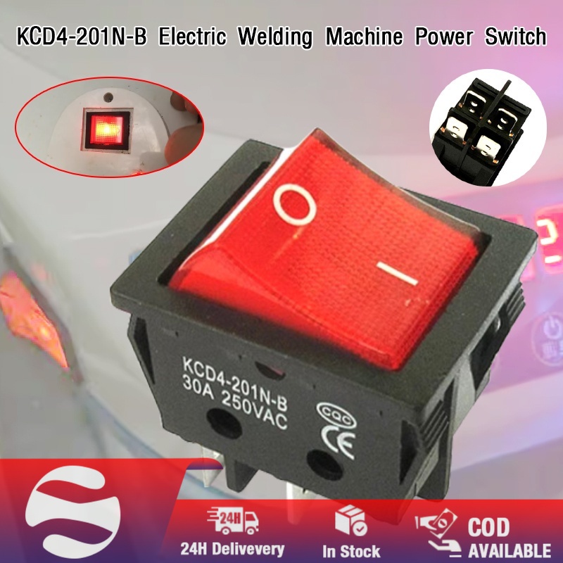 Welding Machine Power Switch 4Pin 30A 120/250VAC Electric Heater Switch ...