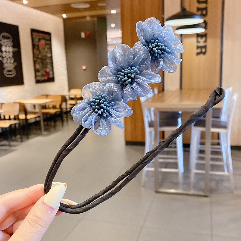 Woman Lace Flower Coil Hair Device Ball Head Bud Plate Hair Hair Curler ...