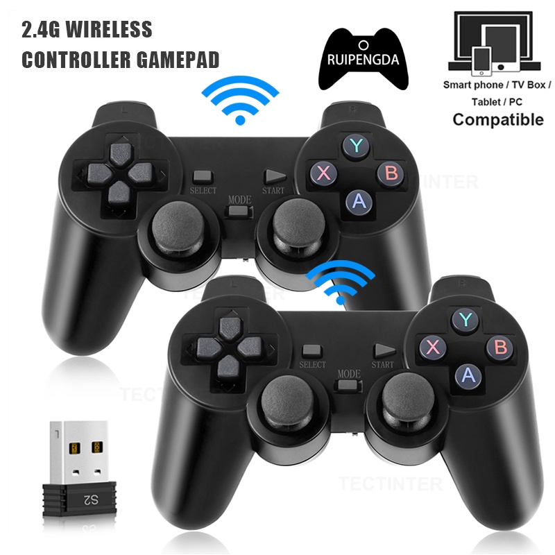 2 PCS 2.4Ghz Wireless Gamepad for PS3 Dual Game Controller USB Joystick ...