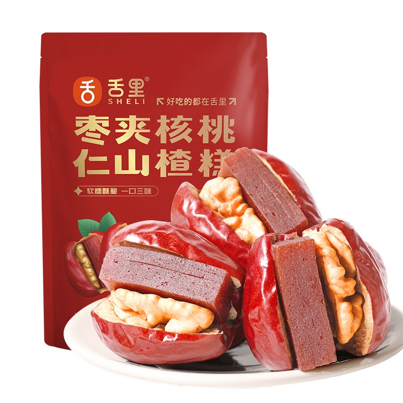 Jujube with Walnut Kernel and Hawthorn Cake, Sour, Sweet, and Free ...