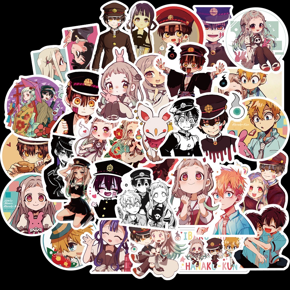 Decorative Stickers 50pcs 【Toilet-Bound Hanako-Kun】 Waterproof Luggage ...