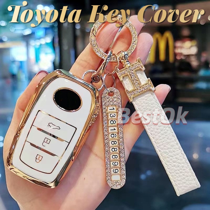 Car Key Case Cover for Toyota Hilux Rogue Revo Innova Fortuner Harrier ...