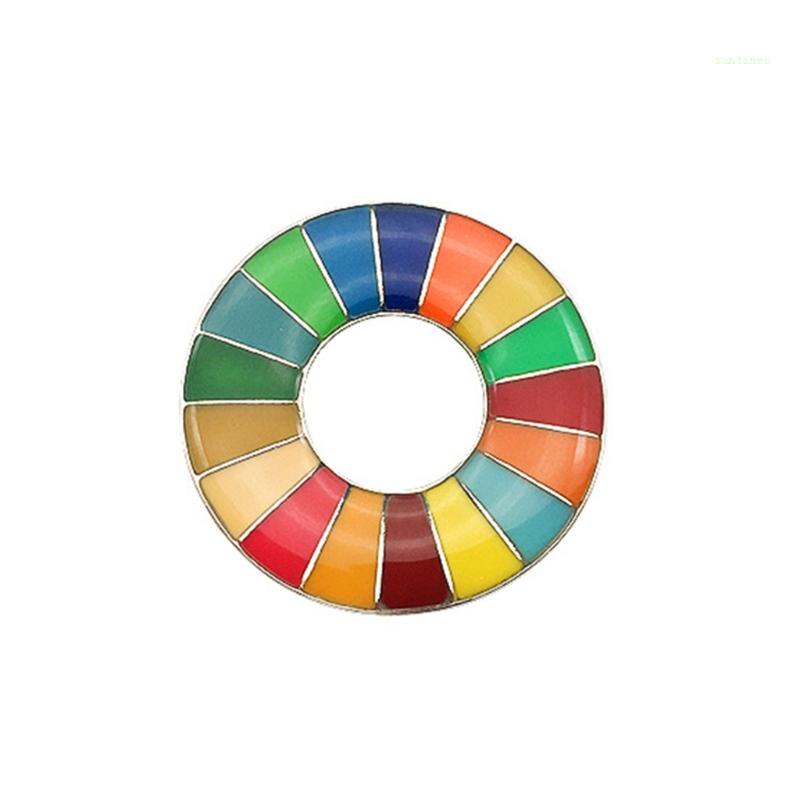 zb* Round Rainbow Sdg - Sustainable Development Goals Unisex Fashion ...