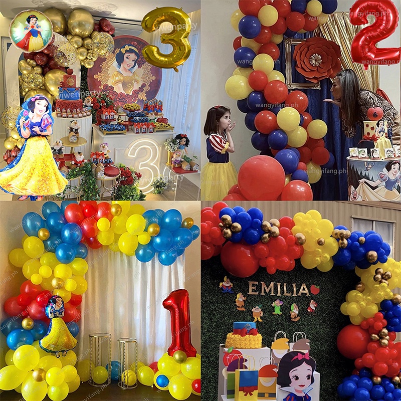 1set Disney Snow White Princess Theme Party Balloons Arch Garland Kit ...