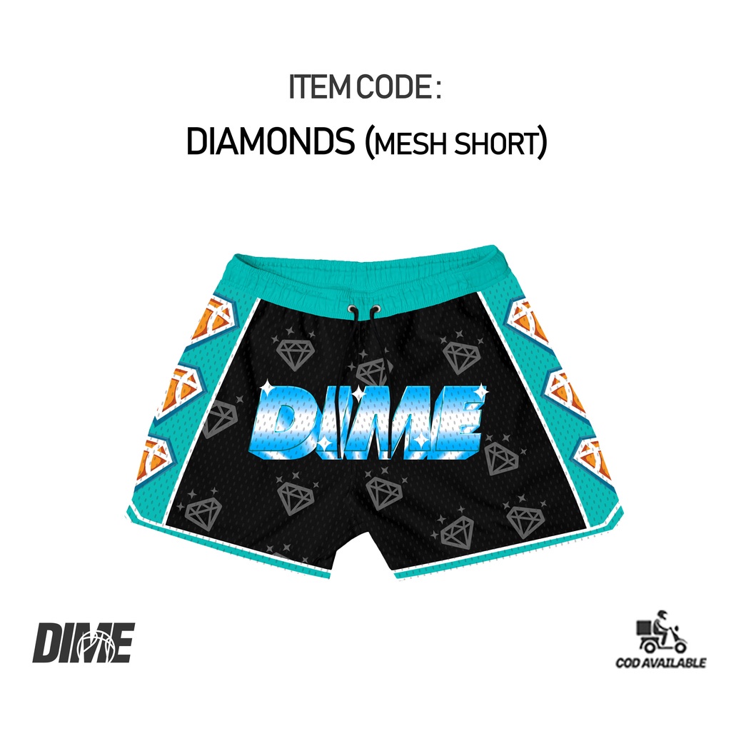 Dime - Diamond Hoops (Mesh Short) | Shopee Philippines