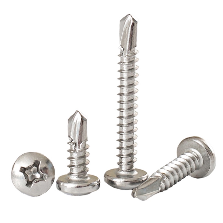 [Quick Shipment-] 410 Round Head Drill Tail Self-Tapping Screw Self-Drilling Iron Plate M3.5M3.9 ...