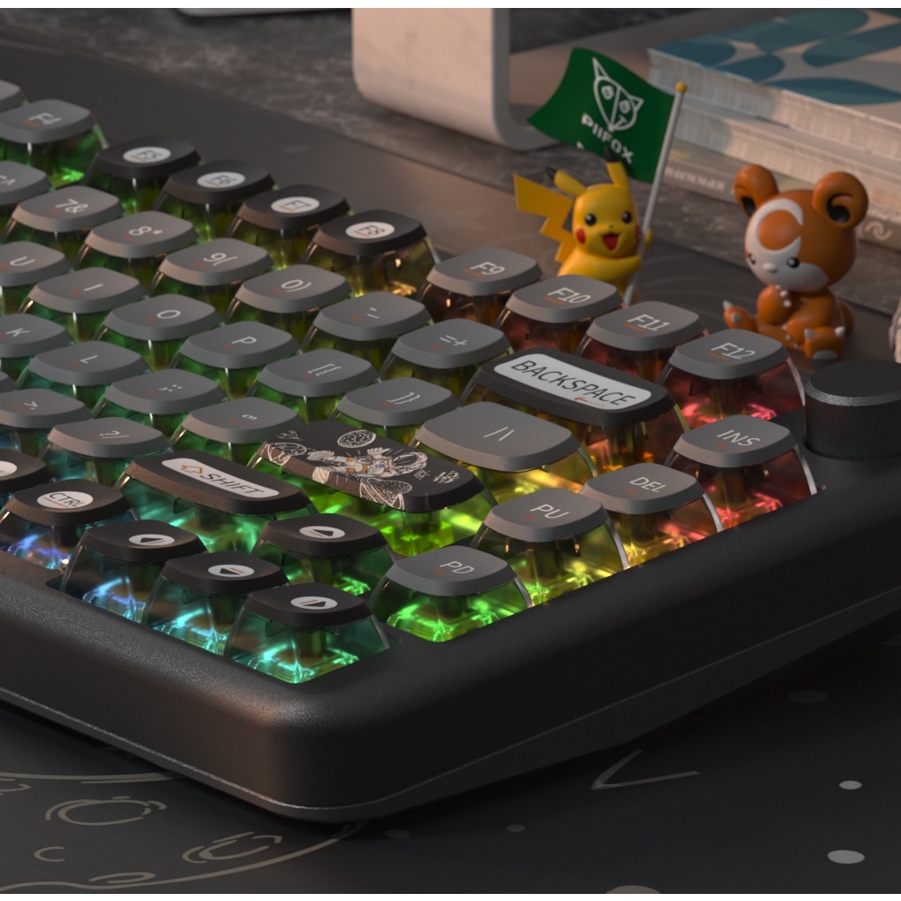 PIIFOX Shanshui Transparent Key Cap XDA Key Cap PBT Key Cap Double ...