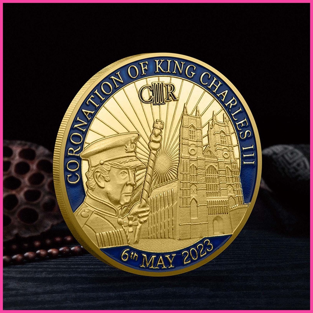 Royal Challenge Coins The King Of England Charles III Gold Plated Coin ...