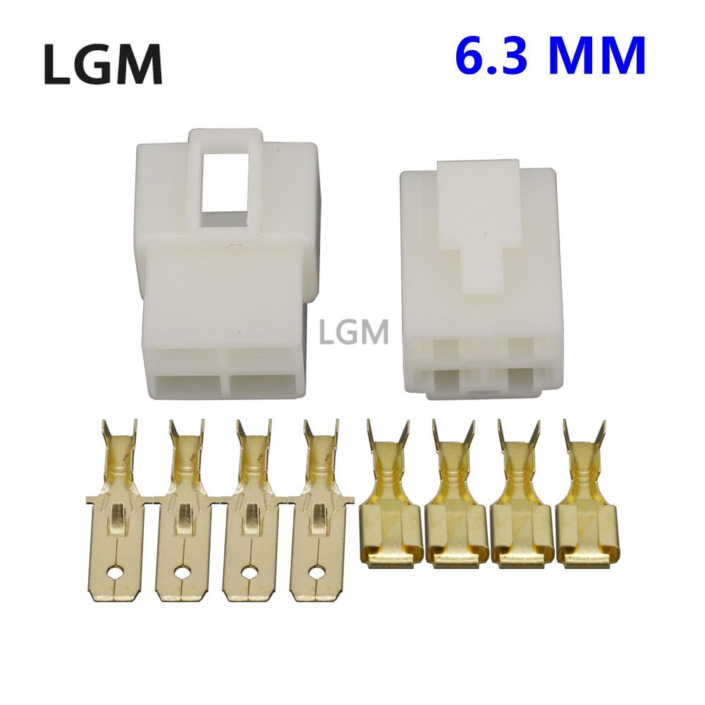 5Set 6.3mm Connector Terminal Socket Male Female Socket Plug for ...