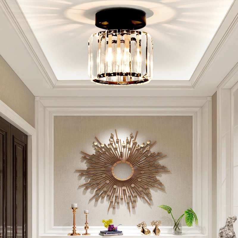 Crystal Chandelier Ceiling Light for Bedroom Led Tri Color Cieling ...