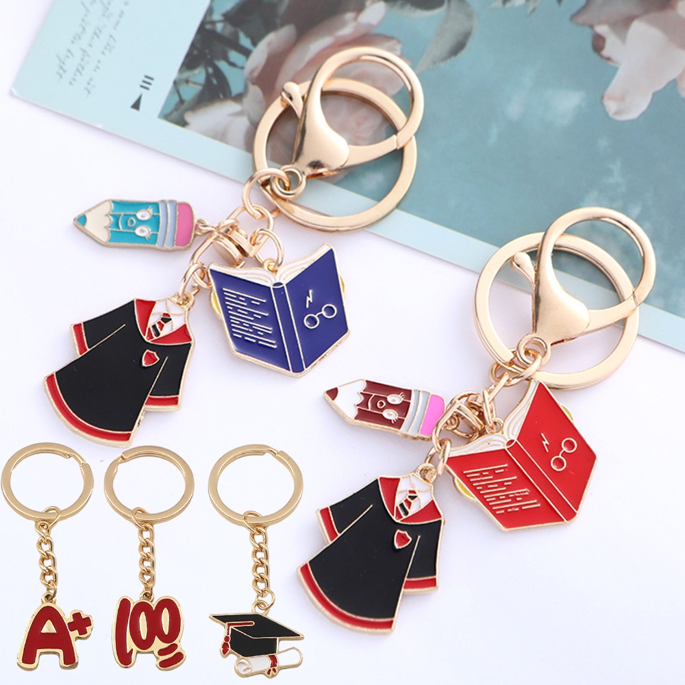 Graduation Gown Cap KeyChain Doctor Cap Key Chain Friend Student ...