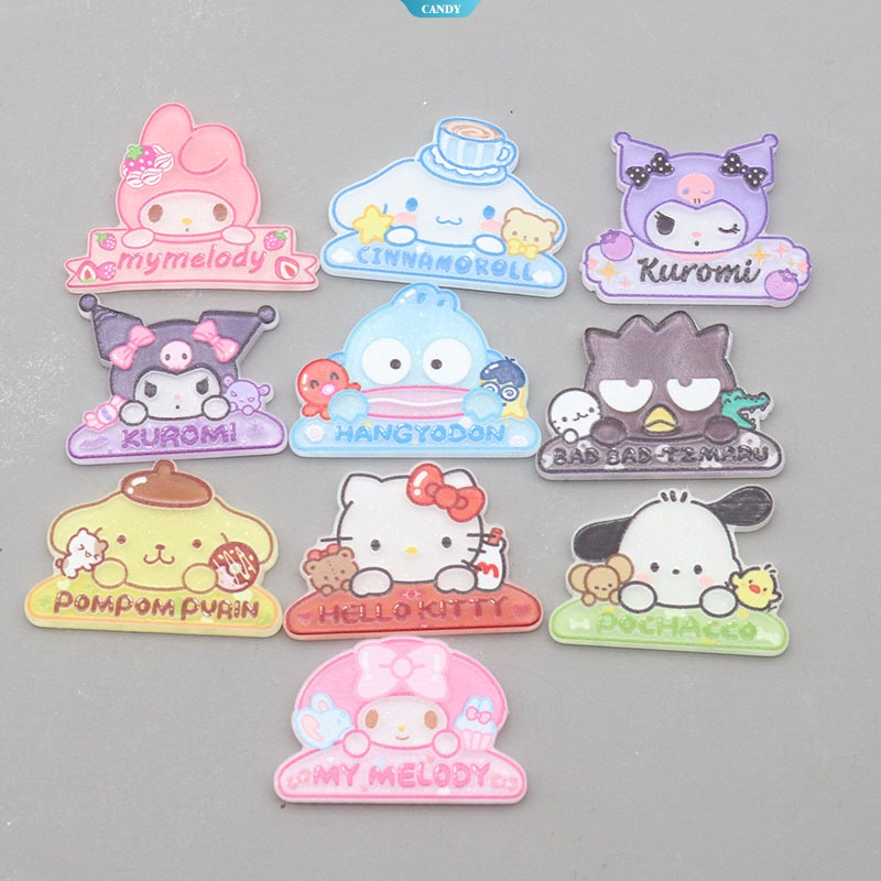 Cartoon Sanrio Name Plate Patch MyMelody Kuromi Cinnamoroll Pochacco ...