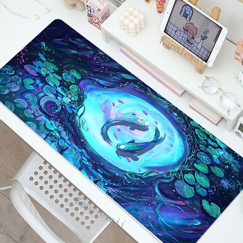 Art Black Mouse Pad Gaming Computer Mouse Pad PC Laptop Anime Desktop ...