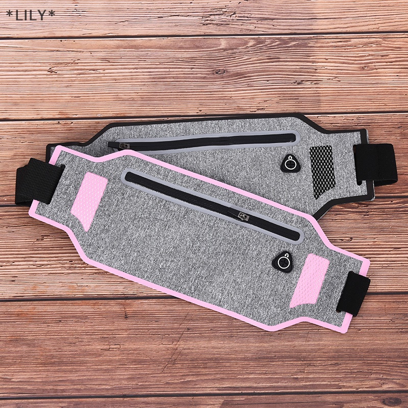 LILY> Running Sport Bum Bag Pack Travel Belly Waist Money Belt Zip ...