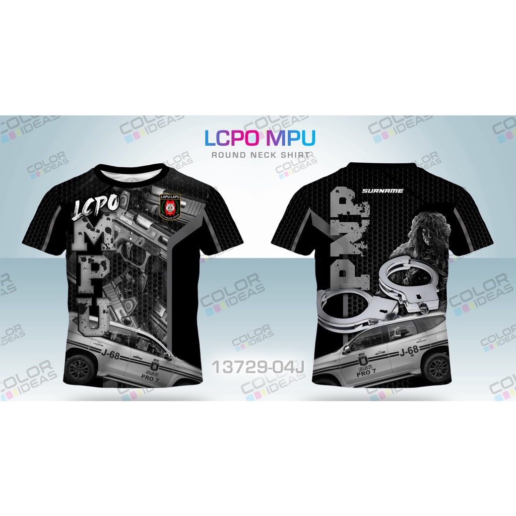 LCPO-MPU-T-Shirt-Glock-Jersey-Security-Pnp-Uniforms-High-Quality-Full ...
