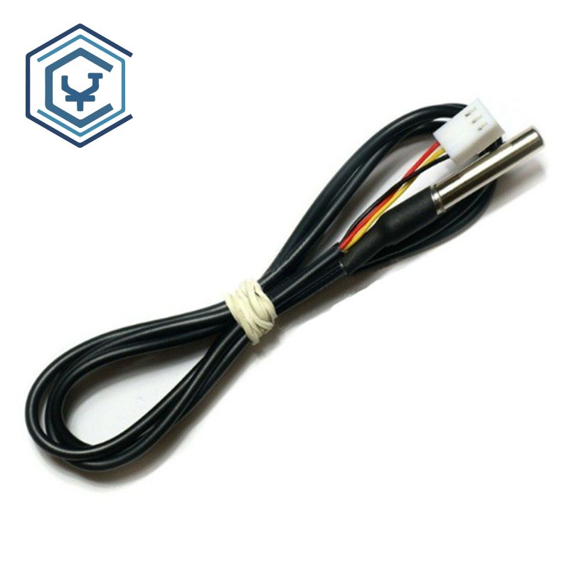DS18B20 Stainless Steel Package Waterproof 1M DS18b20 Temperature Probe ...