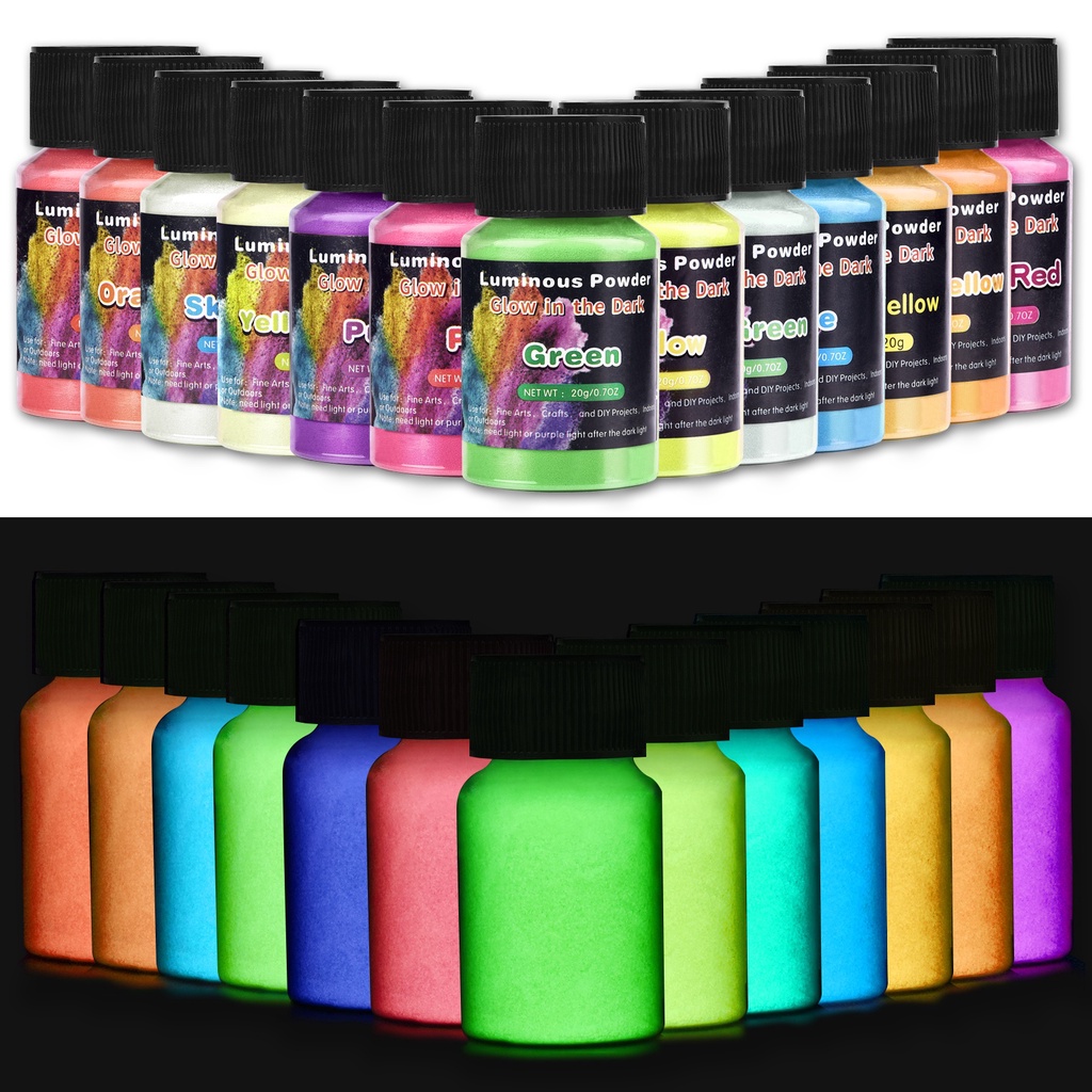Long Lasting Bright Luminous Powder Glow In The Dark Powder Epoxy Resin ...