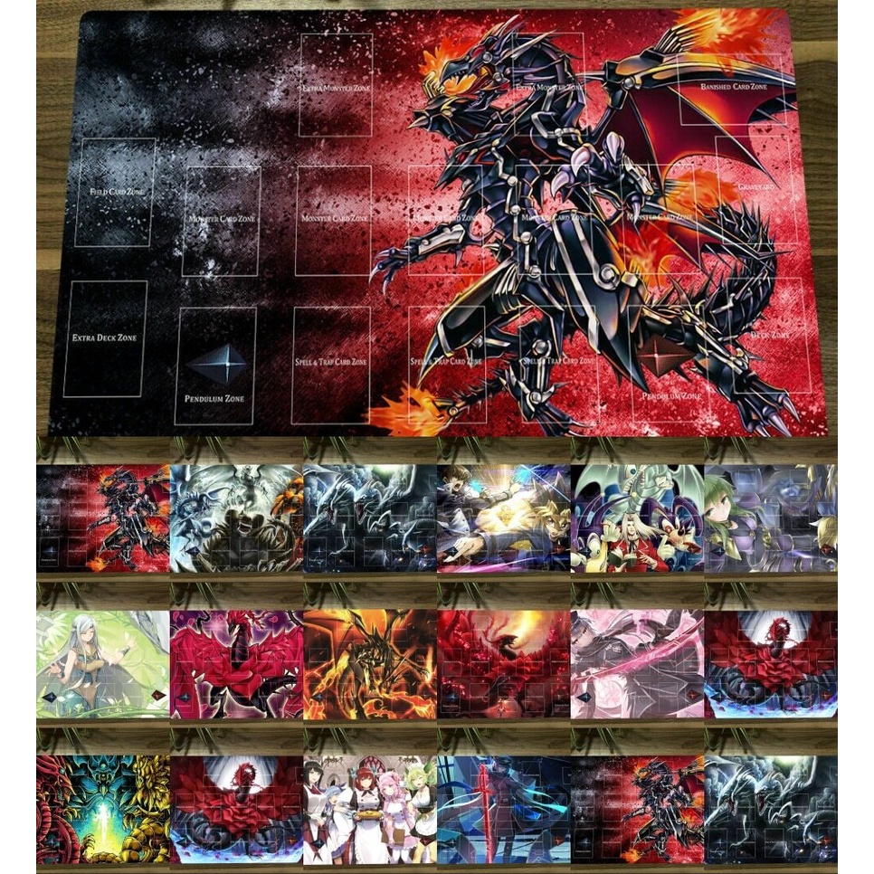 YuGiOh OCG TCG Red-eyes Darkness Dragon Playmat TCG CCG Mat Mouse Pad ...