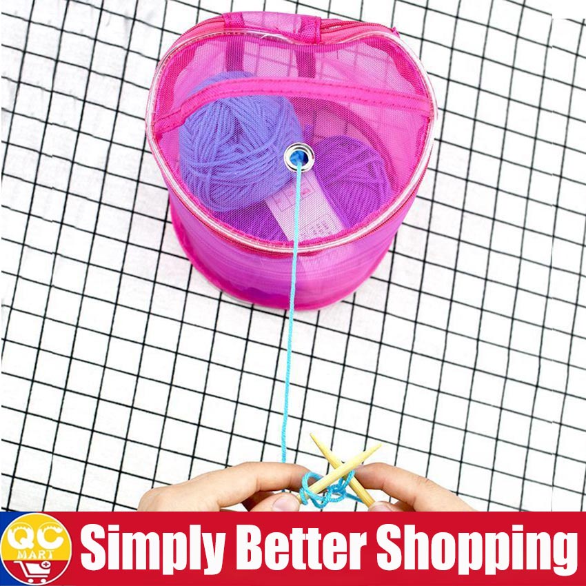 【ship in 24hours】 Portable Lightweight Mesh Storage Bag Ball Wool ...